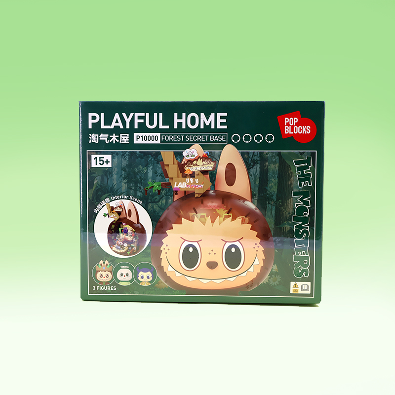 POP MART THE MONSTERS Forest Secret Base Series Blocks (Playful Home ...